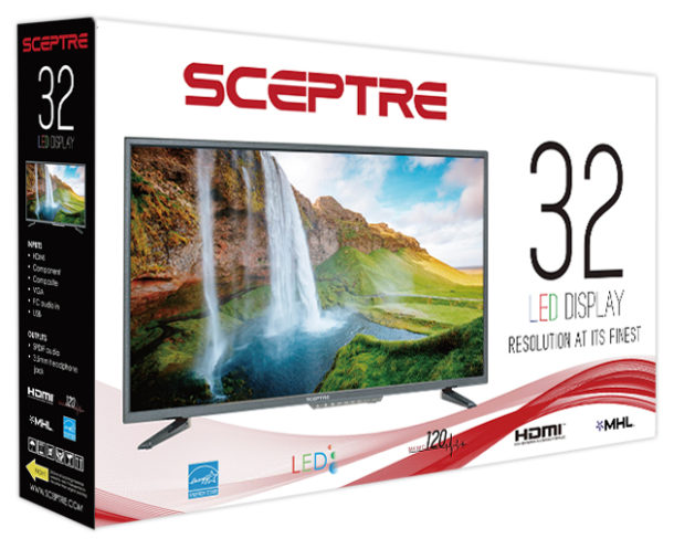 Sceptre 32" Class HD (720P) LED TV (X322BV-SR) | AAA CRS INC, Exports ...